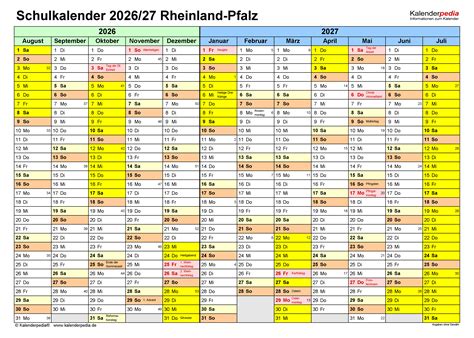 Schulkalender Rheinland Pfalz F R Pdf