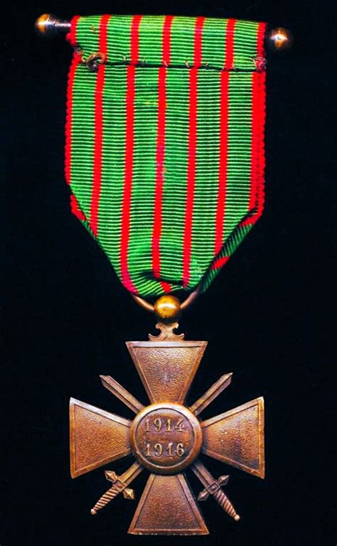 Aberdeen Medals France Cross Of War 1914 1916 Croix De Guerre 1914