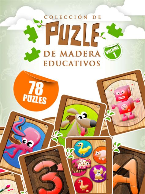 Colección de puzzles de madera educativos A R Entertainment