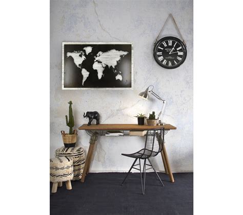 Mappemonde En Medium Et M Tal Toute L Offre D Coration Murale But