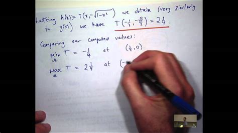 max min on closed bounded sets youtube