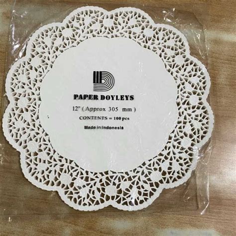 Promo Doyley Paper Round 12 Inch White Pack 100 Pc Kertas Renda