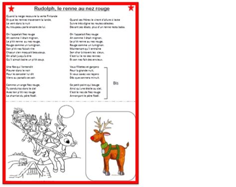 Chanson De Noel Renne Au Nez Rouge