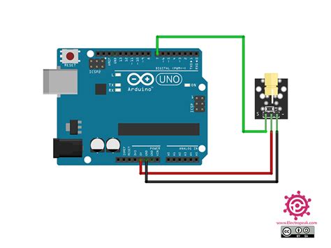 Interfacing KY 008 Laser Transmitter Module With Arduino Electropeak