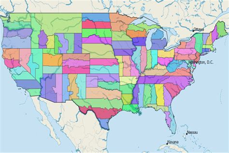 Map Of The United States With Coordinates United States Map