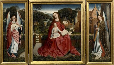 Triptyque de la Vierge à lEnfant Moyen Âge et Renaissance Chefs d