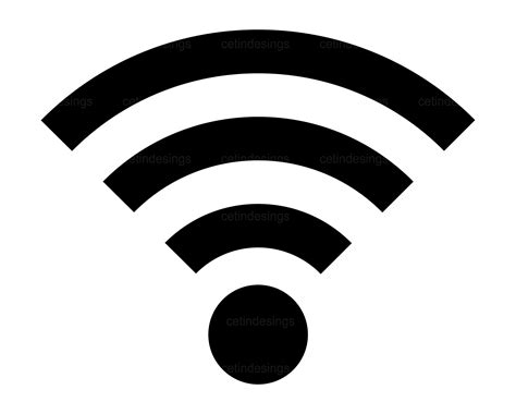 Wifi Icon Svg Png Eps Pdf Clipart Vector Etsy