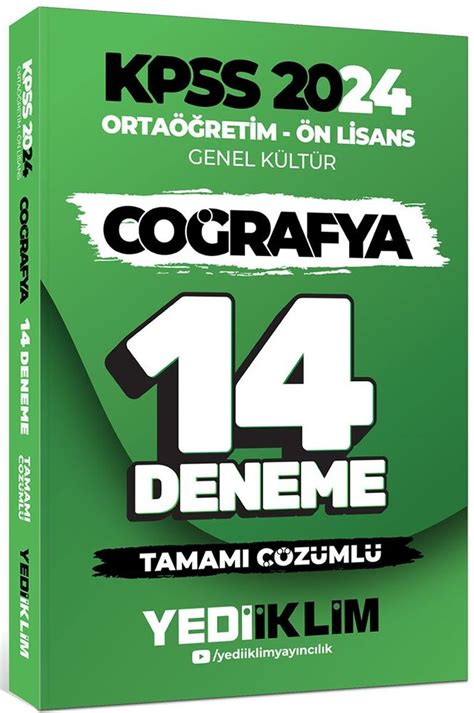 Yediiklim Yay Nlar Kpss Orta Retim N Lisans Genel K Lt R