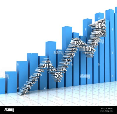 Gráfico de crecimiento con flecha hacia arriba formado por números