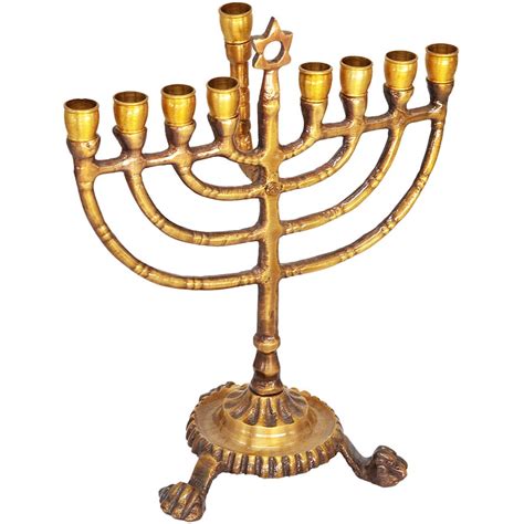 Hanukkah Menorah With Candles