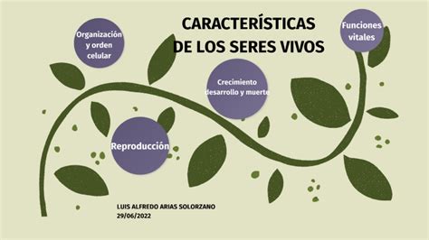Caracteristicas De Los Seres Vivos By Luis Arias On Prezi