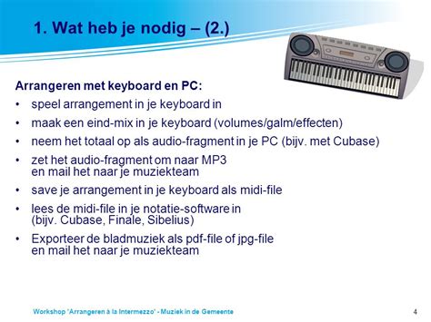 Workshop Arrangeren à la Intermezzo ppt download