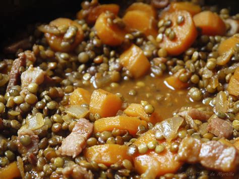 La Cuisine De Myrtille Ragout De Lentilles Vertes Du Puy Au Coulis De