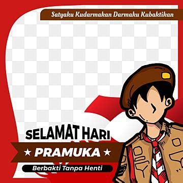 Twibbon Pramuka Of Selamat Hari With Scout Boy Twibbon Pramuka Hari