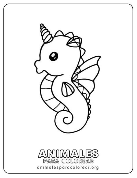Caballitos De Mar Para Colorear Descargar E Imprimir Gratis