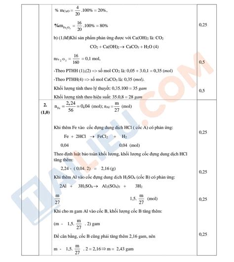 Đề thi HSG Hóa 8 cấp huyện có đáp án năm 2021 2022 Phòng GD ĐT