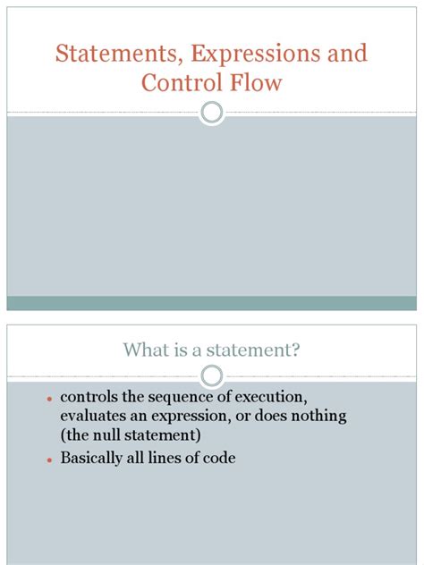 03 expressions statements control flow pdf control flow c programming language