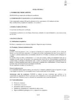 FICHA TÉCNICA 1 NOMBRE DEL MEDICAMENTO 2 ficha t 201 cnica 1