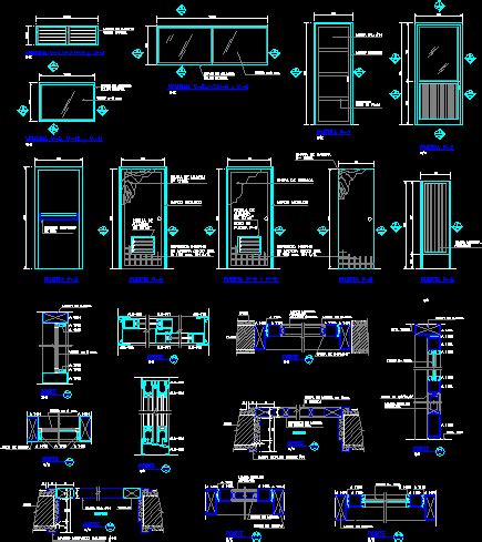 Ventana Corrediza En DWG 833 13 KB Librería CAD