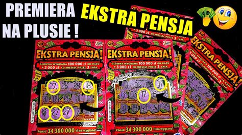 ZDRAPKI LOTTO EKSTRA PENSJA PREMIERA NA PLUSIE CZASEM WARTO KUPIĆ