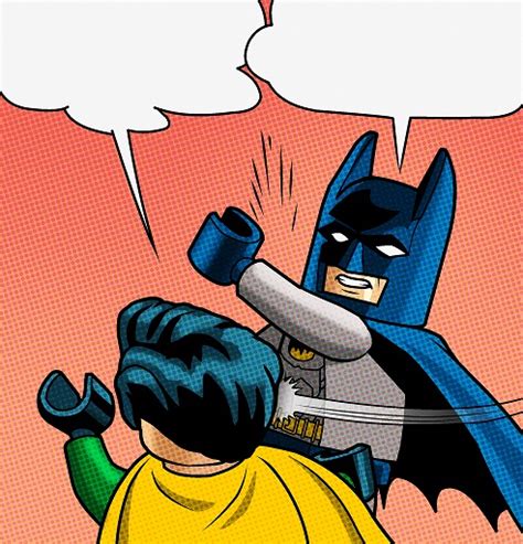 Batman Slapping Robin Lego Blank Template Imgflip