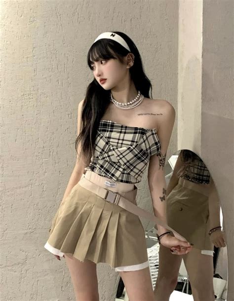 Kpop Fashion Outfits Edgy Outfits Korean Outfits Girl Fashion Girl