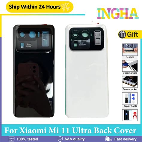 Verre arrière d origine pour Xiaomi Mi 11 Ultra couvercle de batterie