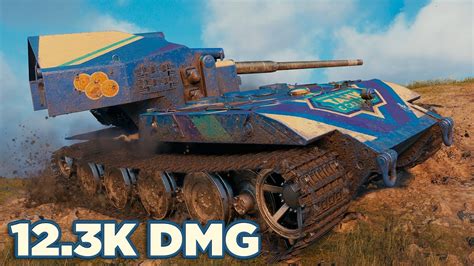 Waffenträger auf E 100 12 3K DMG 7 KILLS WoT Gameplay YouTube