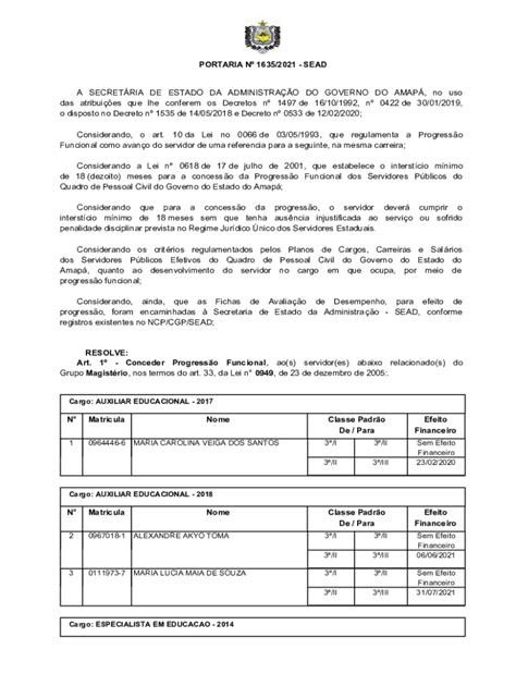 Preenchível Disponível A SECRETRIA DE ESTADO DA ADMINISTRAO DO GOVERNO