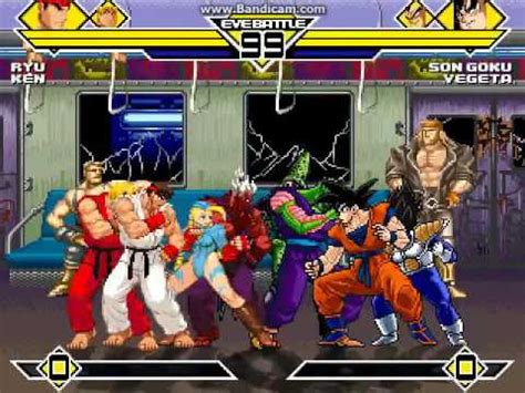 Street Fighter Vs Dragon Ball Z MUGEN BATTLE YouTube