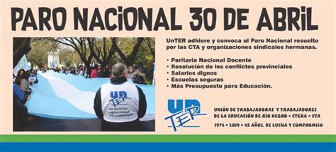30 De Abril Paro Nacional UnTER
