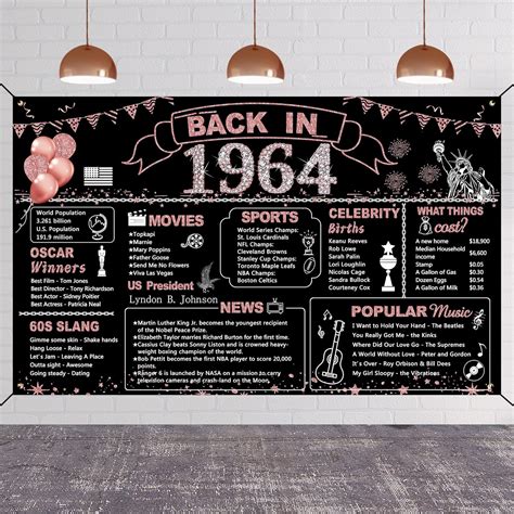 Amazon DARUNAXY 60th Birthday Rose Gold Party Decoration Back In