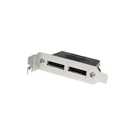 StarTech 2 Port Low Profile SATA To ESATA Plate Adapter F M 1 Pack 2 X
