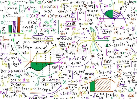 Modelo Del Vector De La Educación De La Matemáticas Con Las Fórmulas