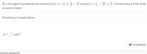 solved r is the region bounded by the functions