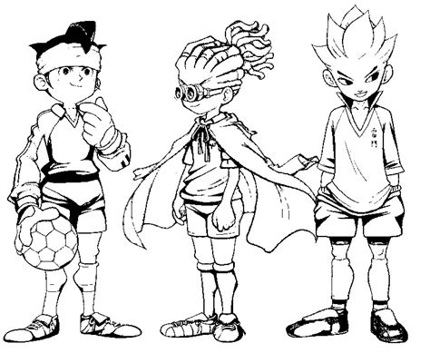 52 dessins de coloriage Inazuma Eleven à imprimer
