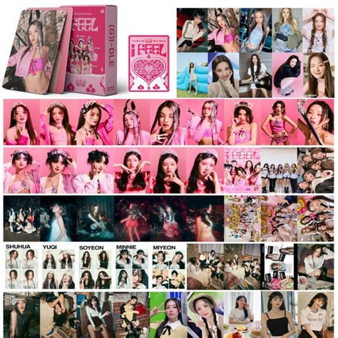 55 Pcs Gidle I Feel Mini Cards K Pop Solo QUEENCARD YUQI MINNIE