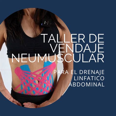 Vendaje neuromuscular para el drenaje linfático del abdomen Elisant