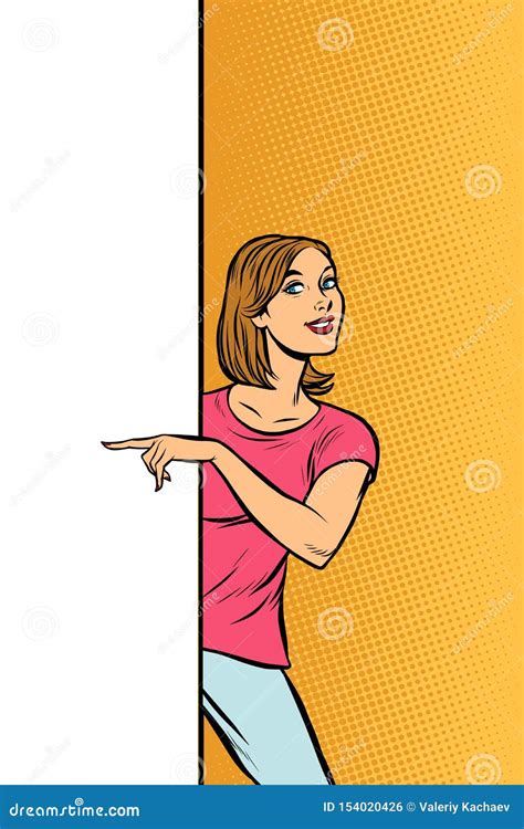 Puntos De La Mujer De La Muchacha Para Copiar La Publicidad De Cartel