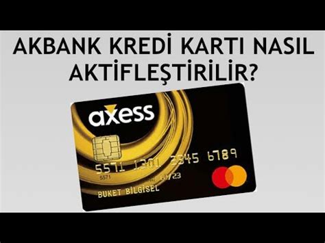 Akbank Kredi Kartı Aktifleştirme YouTube