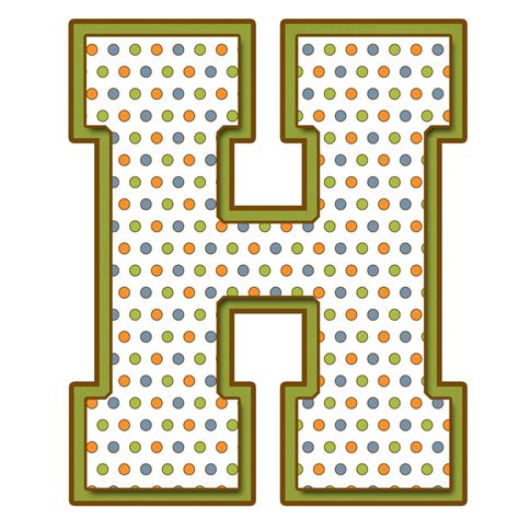 Letras H Para Imprimir Braincp