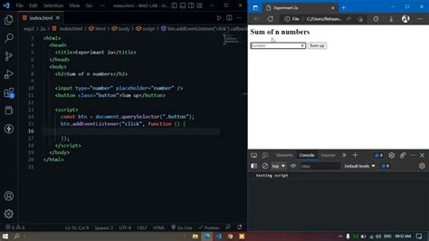 sum of n numbers using javascript youtube