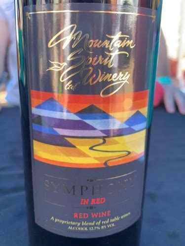 Mountain Spirit Winery Symphony In Red Vivino US
