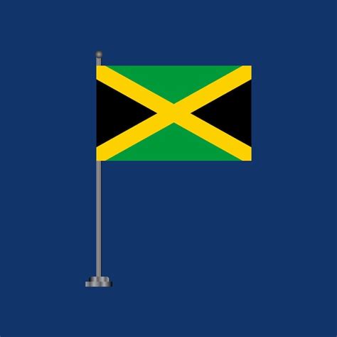 Premium Vector Illustration Of Jamaika Flag Template