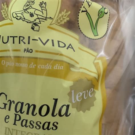 Nutri Vida Pão De Forma Integral Granola E Passas Review abillion