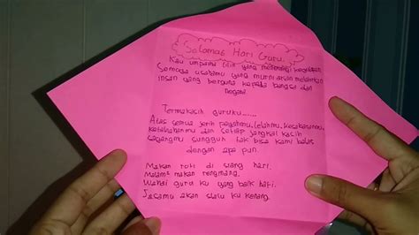 Contoh Surat Cinta Untuk Guru Singkat Dan Menyentuh Hati