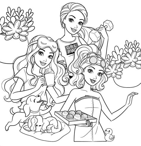 M Larbild Barbie Gratis Skiv Ut Gratis P Malarbilder Se
