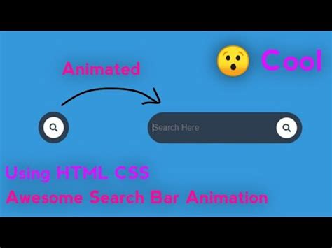 Search Bar Using Html CSS Javascript CSS Expandable Search Box