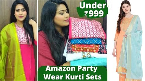 Amazon Kurta Set Haul Kurta Set Under 999 YouTube