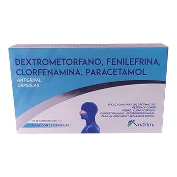 Nodrim Paracetamol Dextrometorfano Fenilerfina Clorfenamina